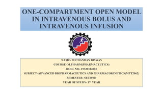 ONE-COMPARTMENT OPEN MODEL IN INTRAVENOUS BOLUS AND INTRAVENOUS.pdf