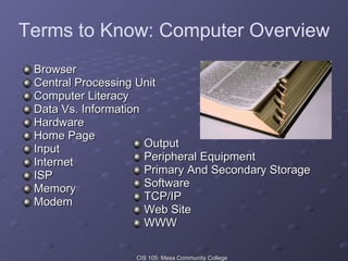 One Computers Overview | PPT