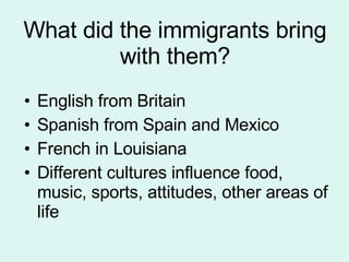 One Country, Many Cultures, USA | PPT