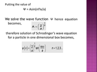 One dimensional box | PPTX