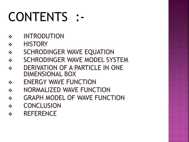 One dimensional box | PPTX