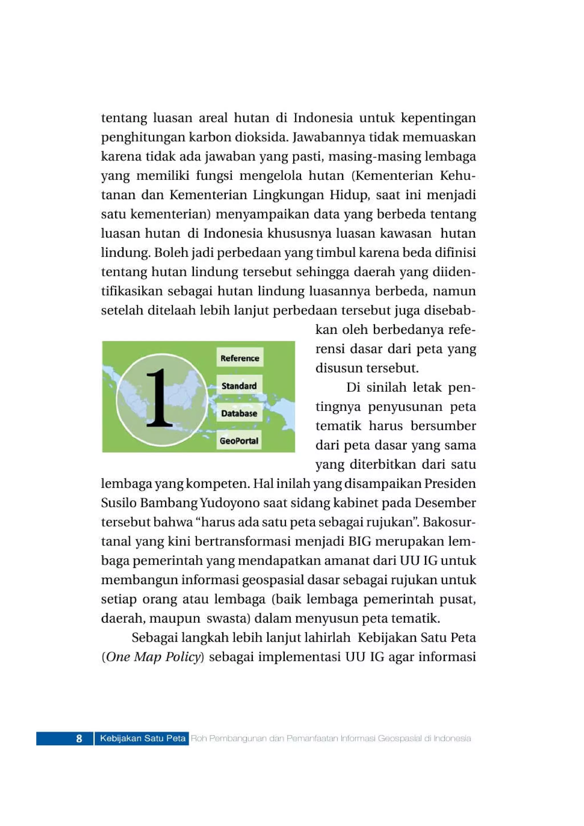 [Buku] Kebijakan Satu Peta One Map Policy Edisi Kedua 2016 | PDF