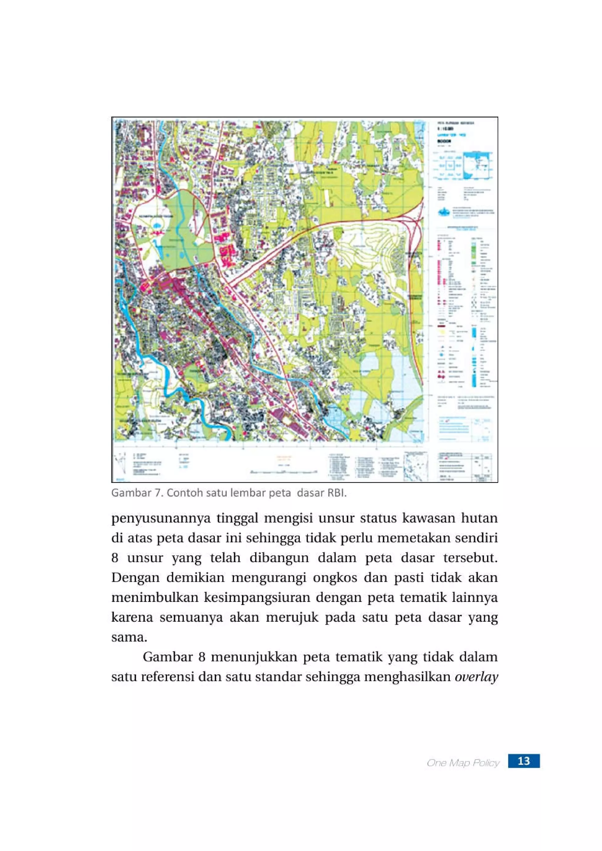 [Buku] Kebijakan Satu Peta One Map Policy Edisi Kedua 2016 | PDF