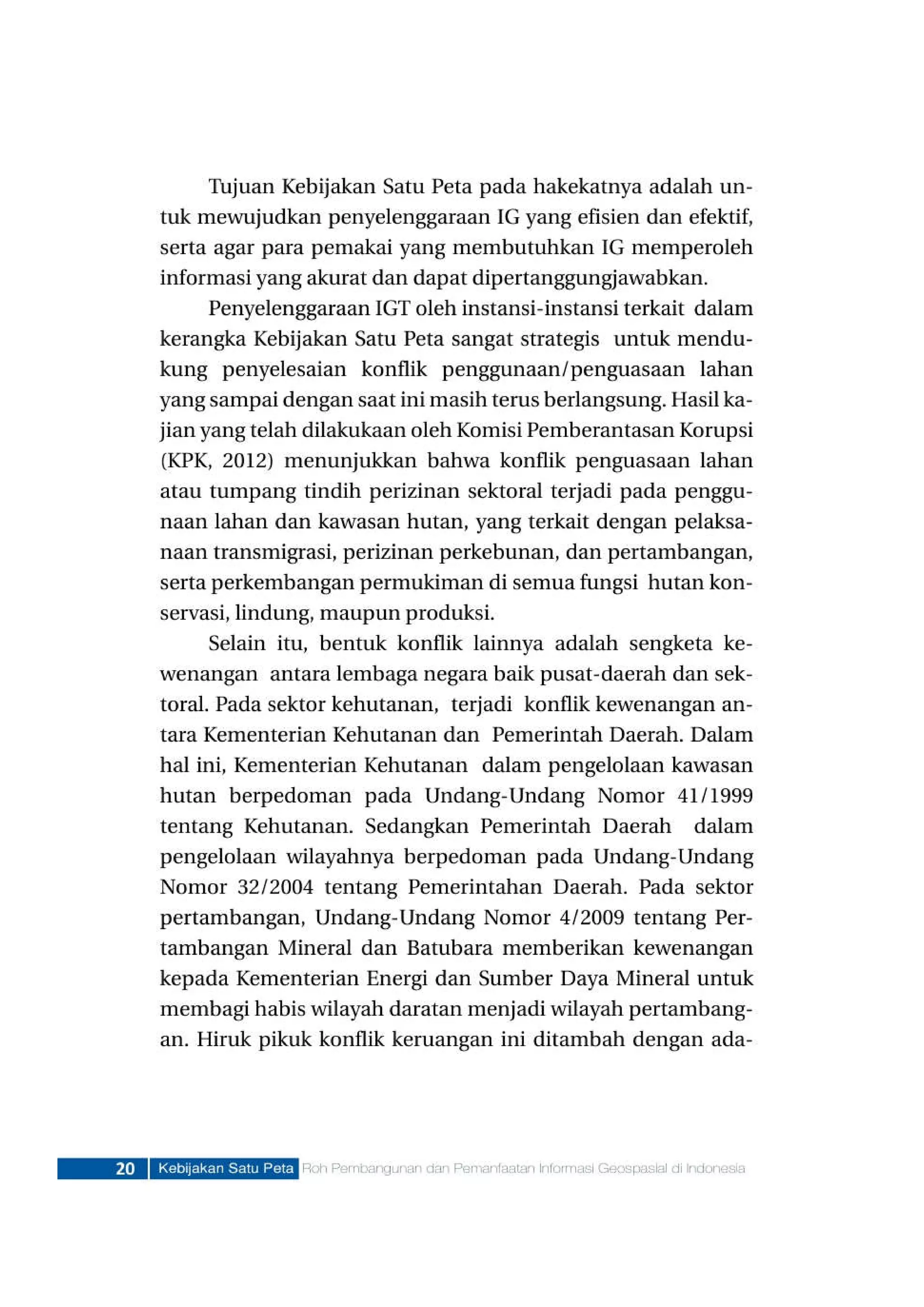 [Buku] Kebijakan Satu Peta One Map Policy Edisi Kedua 2016 | PDF