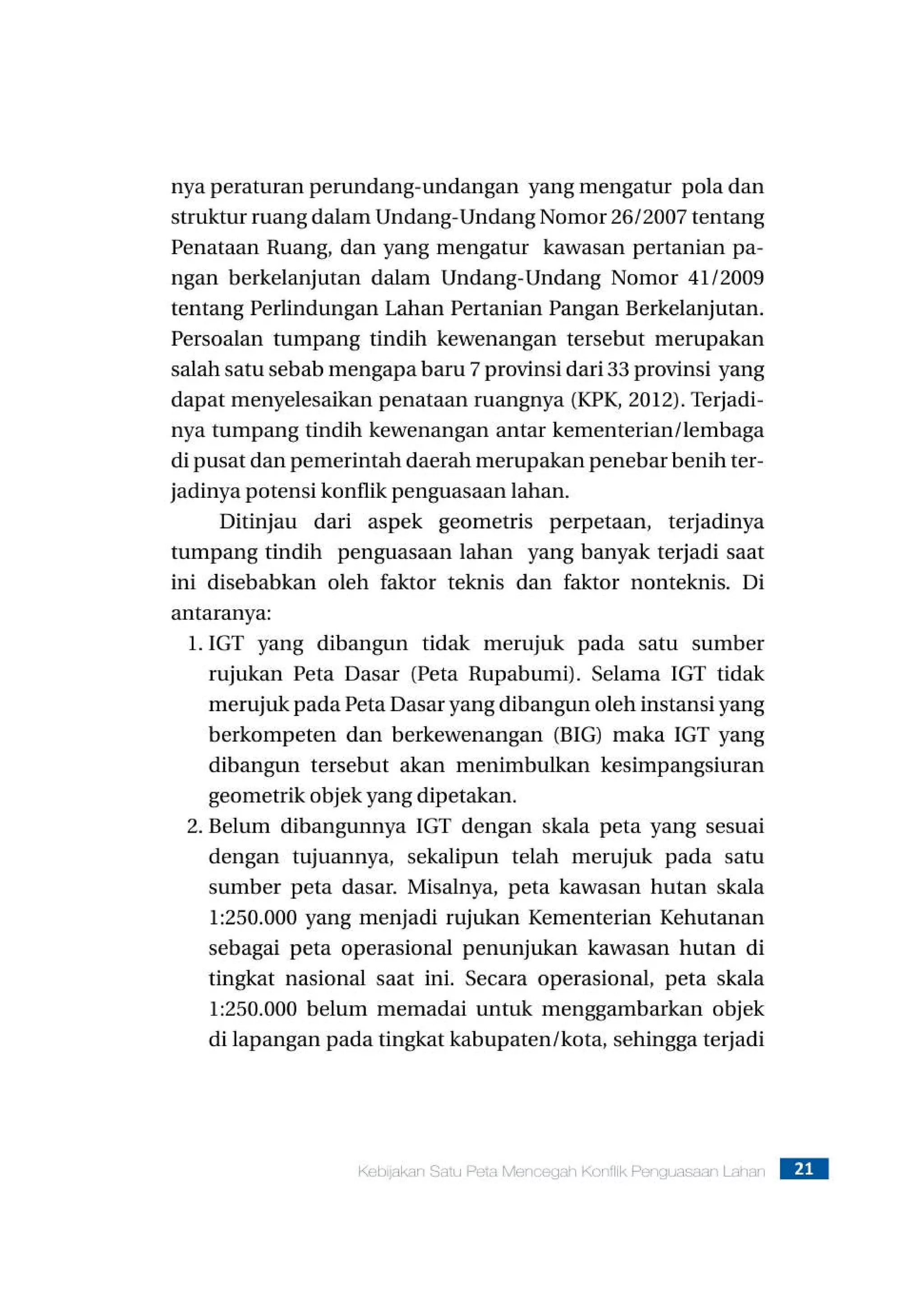 [Buku] Kebijakan Satu Peta One Map Policy Edisi Kedua 2016 | PDF