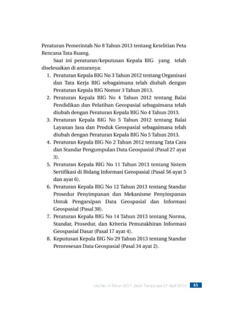 [Buku] Kebijakan Satu Peta One Map Policy Edisi Kedua 2016 | PDF