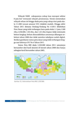 [Buku] Kebijakan Satu Peta One Map Policy Edisi Kedua 2016 | PDF