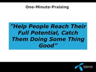 One minute-leadership | PPT