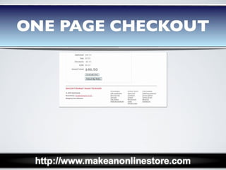 One Page Checkout | PPT | Free Download