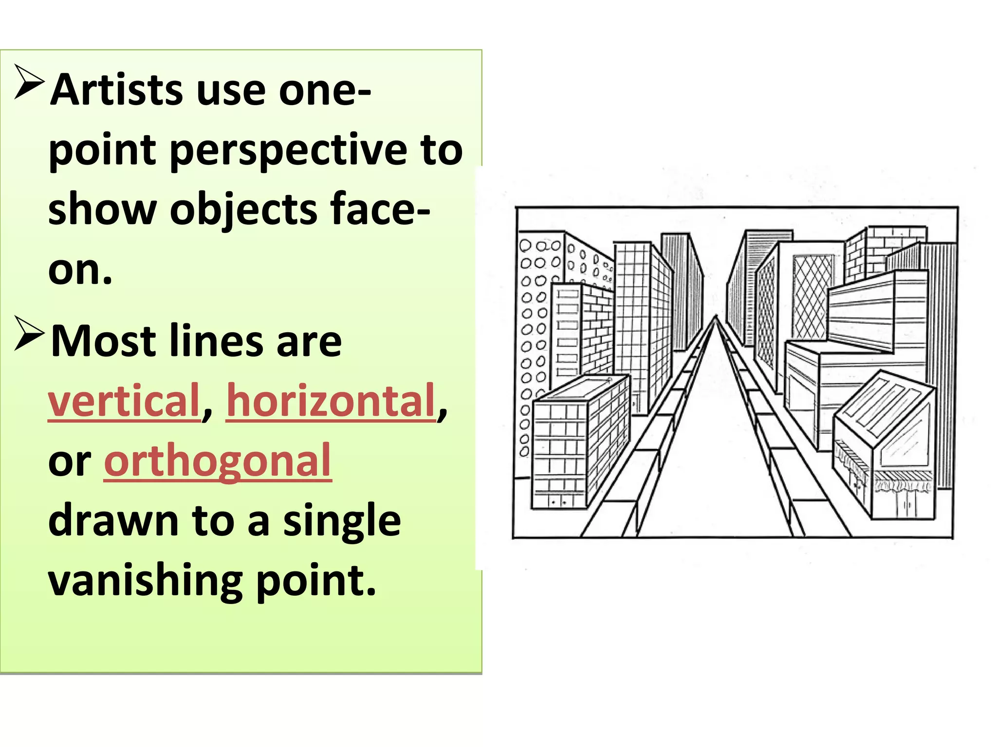 One point perspective | PPT