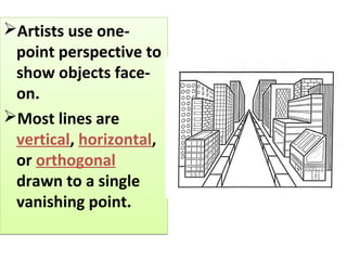 One point perspective | PPT