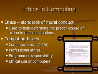 One - Social & Ethical Issues | PPT