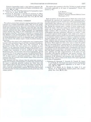 One Stage Repair Of Hypospadias: IS THERE NO SIMPLE METHOD UNIVERSALLY ...