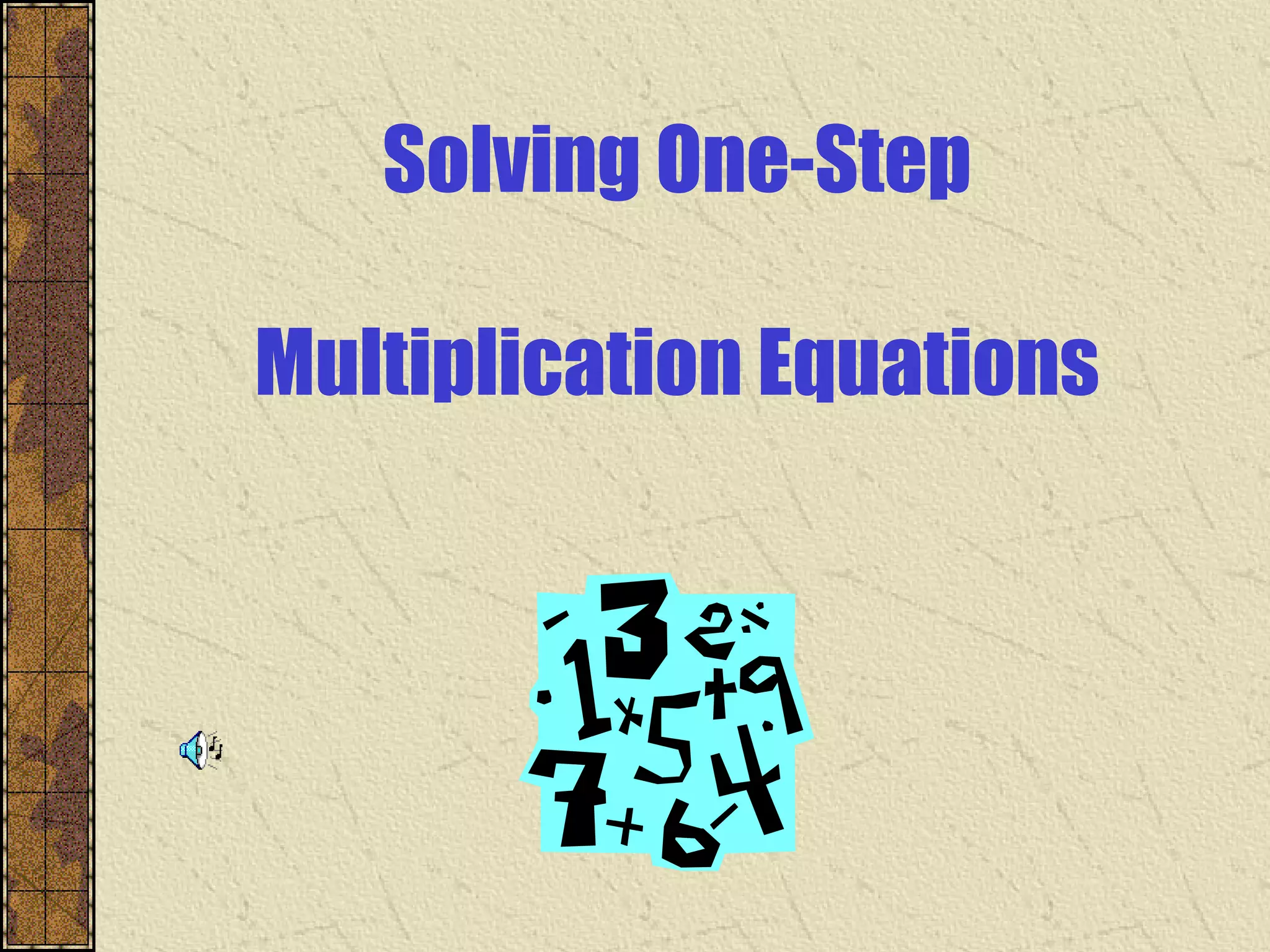 One step equations for 6th grade (positive numbers) | PPT | Science