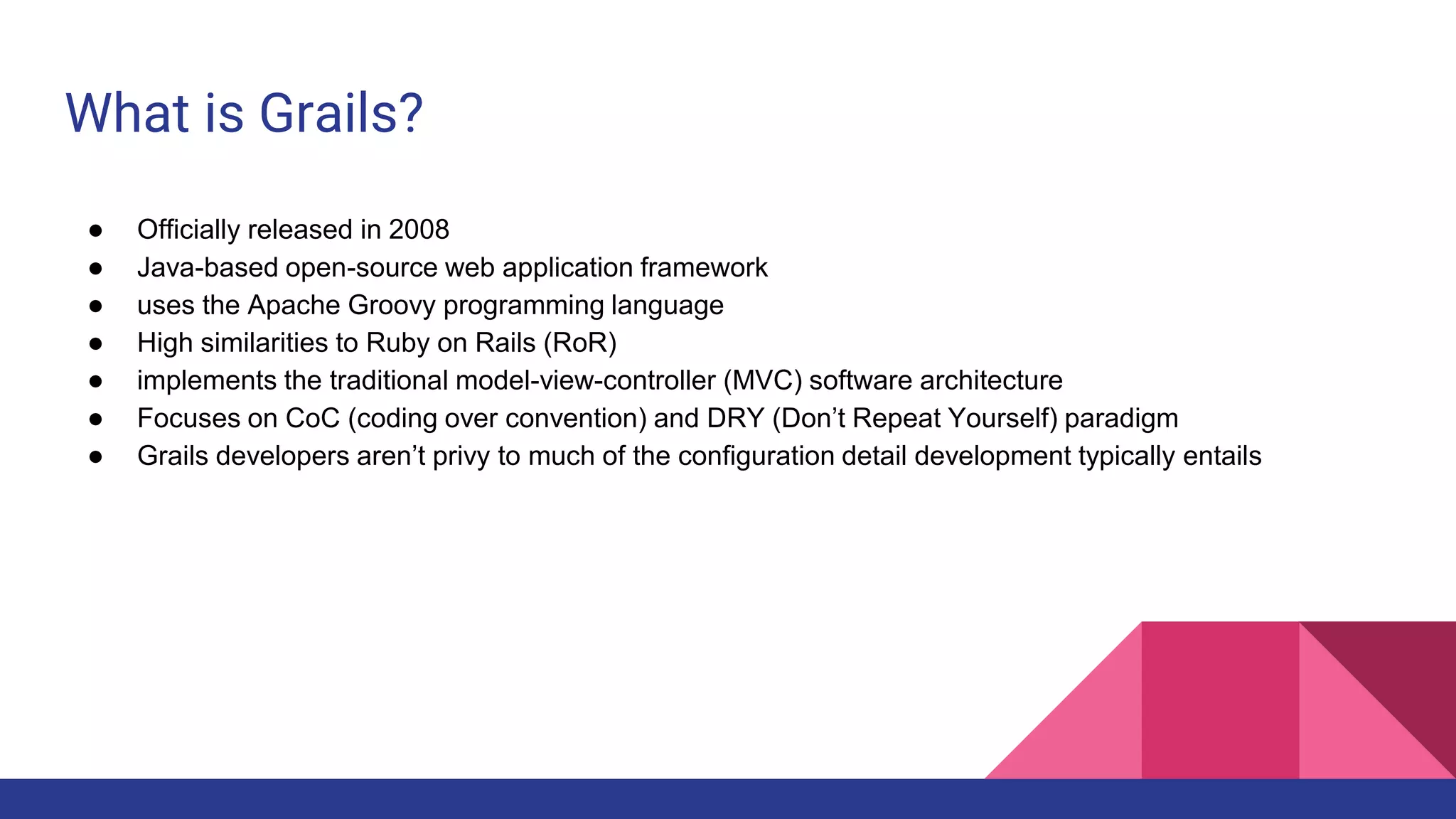 One-stop solution for Grails web app development | PPT