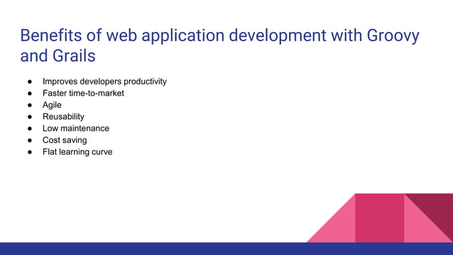 One-stop solution for Grails web app development | PPT