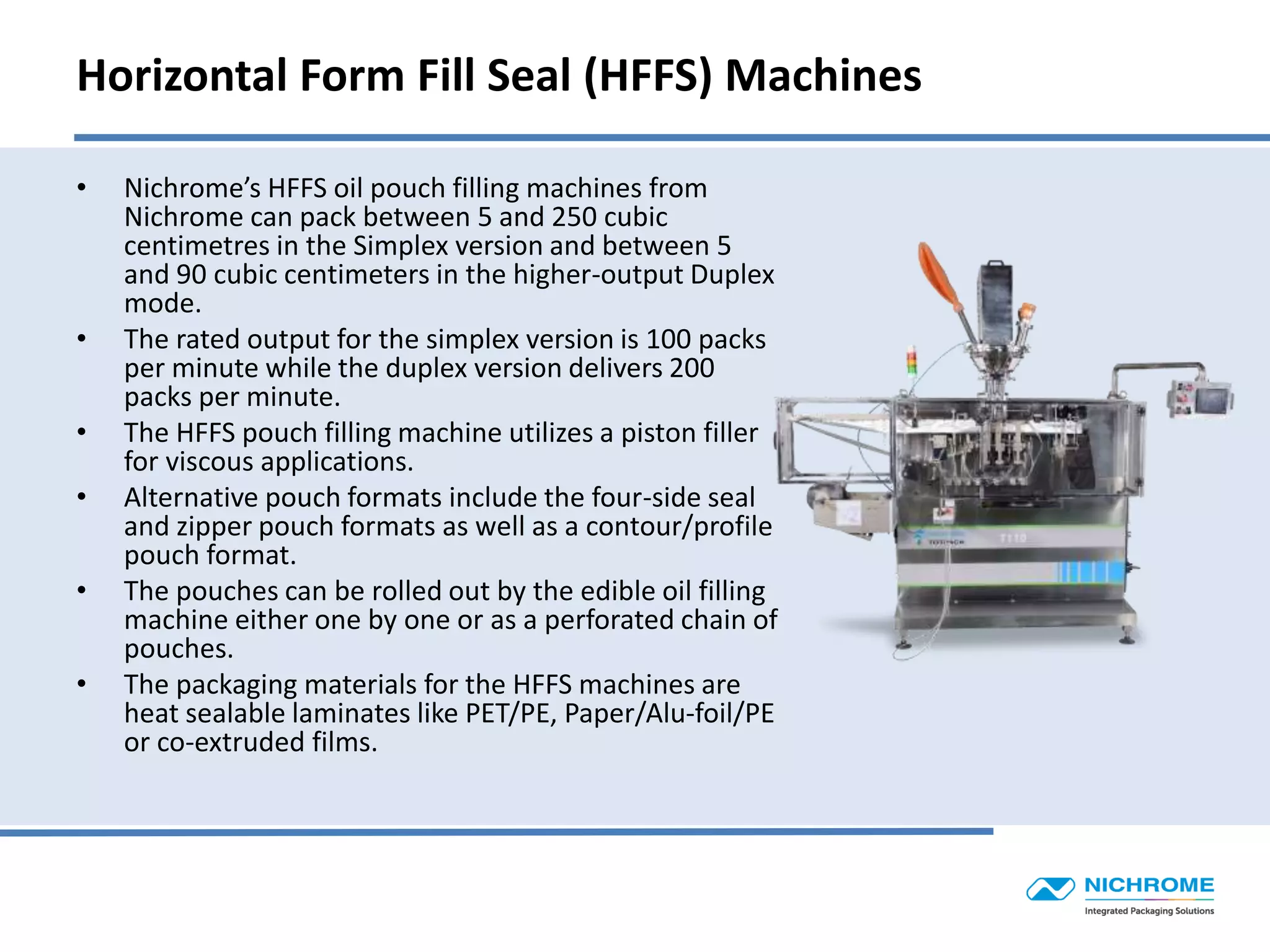 One stop solution for oil packaging machines | PPTX