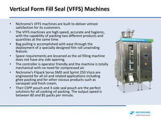 One stop solution for oil packaging machines | PPTX