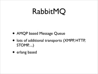 RabbitMQ + CouchDB = Awesome | PPT
