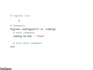 One vagrantfile to rule them all | PPT