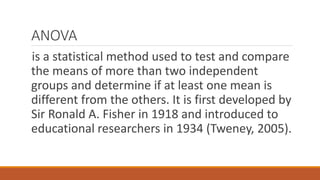 One-way Analysis of Variance (ANOVA) with.pptx