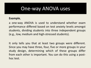 One way anova final ppt. | PPTX