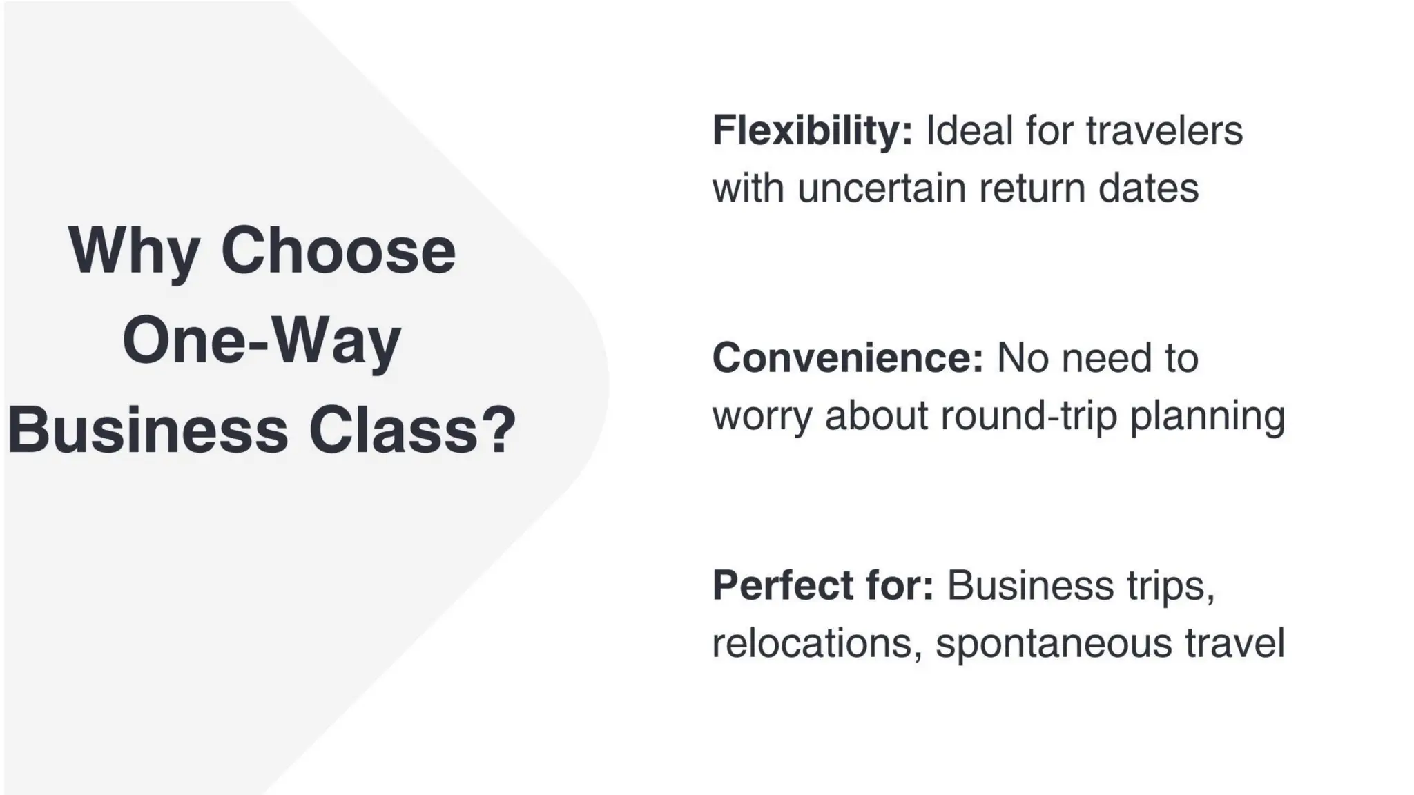 One-Way Business Class Flight Tickets... | PPT