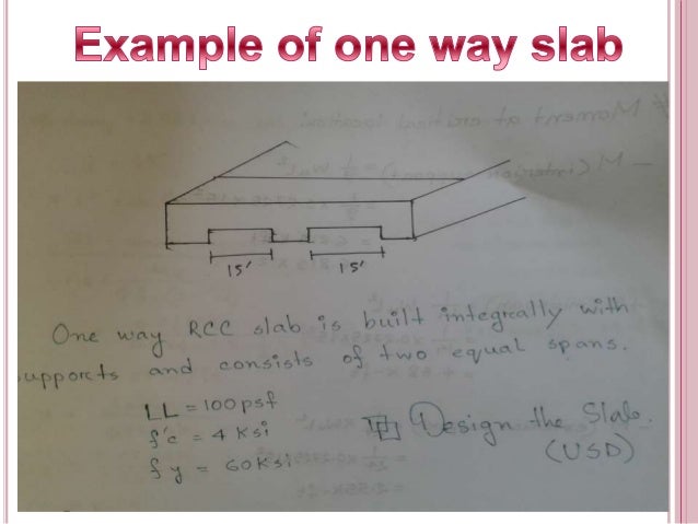 One way slab design 10.01.03.162