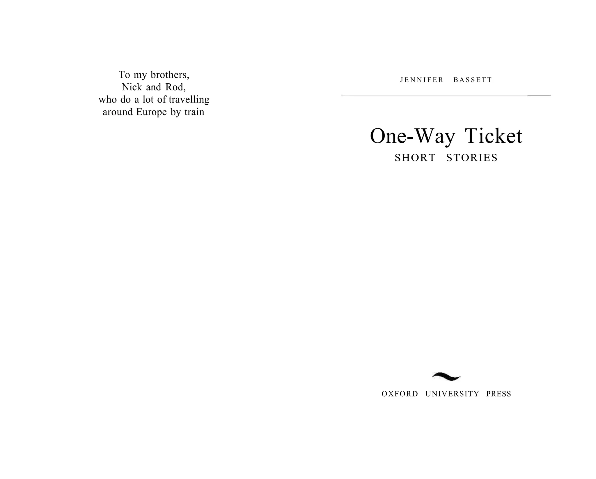 One-way Ticket. Short Stories [1].pdf