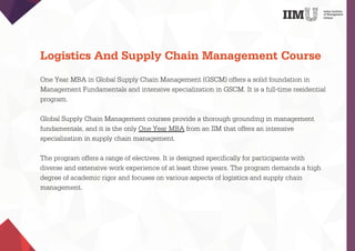 One Year MBA Program | PPT