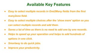 One2Many Multiple Selection | PDF