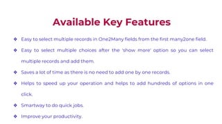 One2Many Multiple Selection | PPT