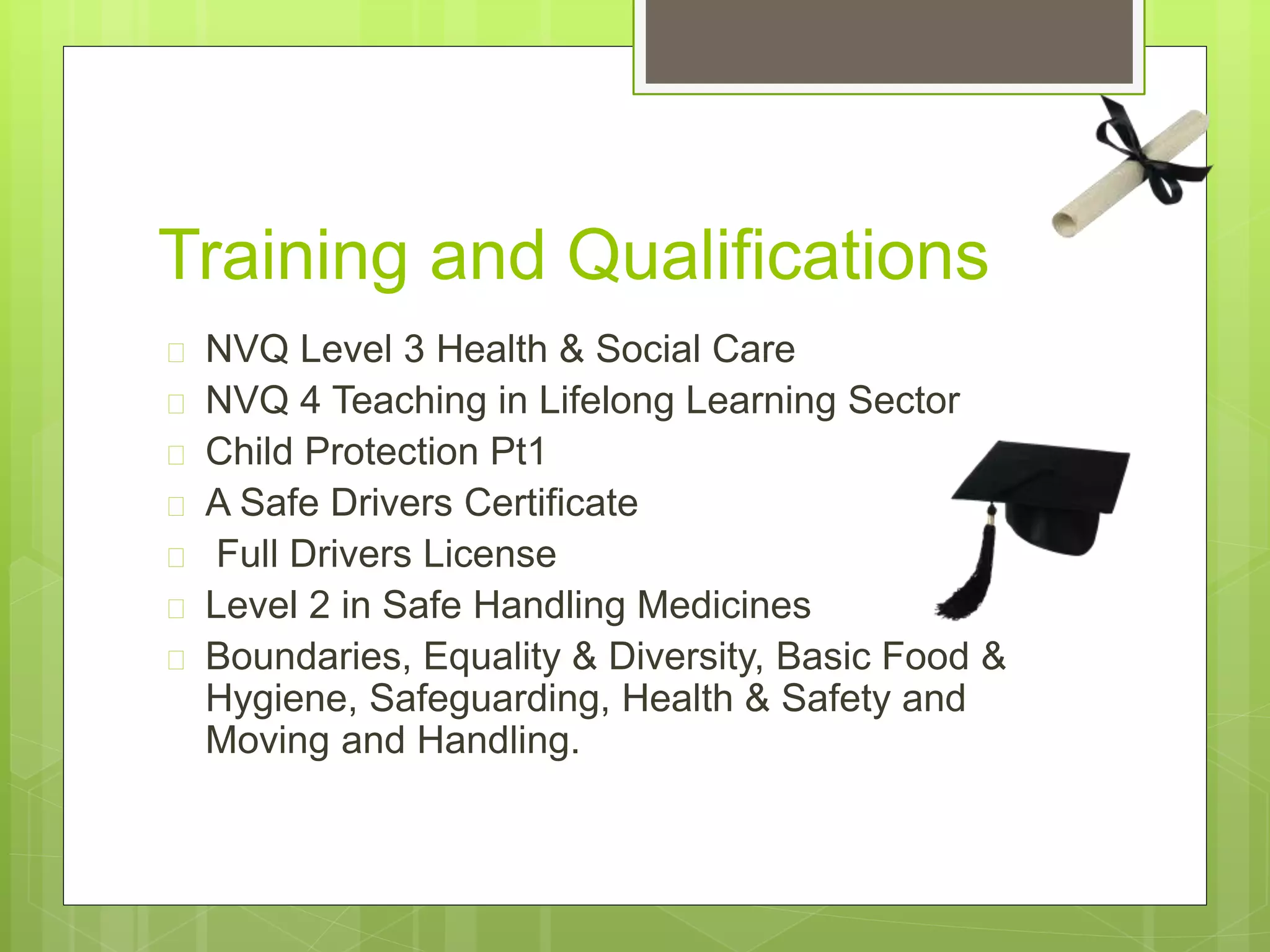 One2 one care presentation 2 | PPTX