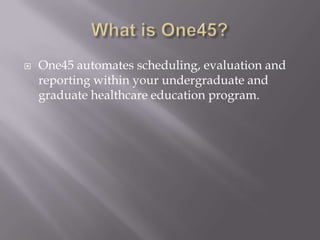 One45 Presentation For Foundations Orientation Tj | PPTX