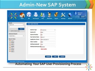 Cloud Based SAP User Provisioning | PPT