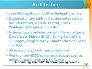 Cloud Based SAP User Provisioning | PPT