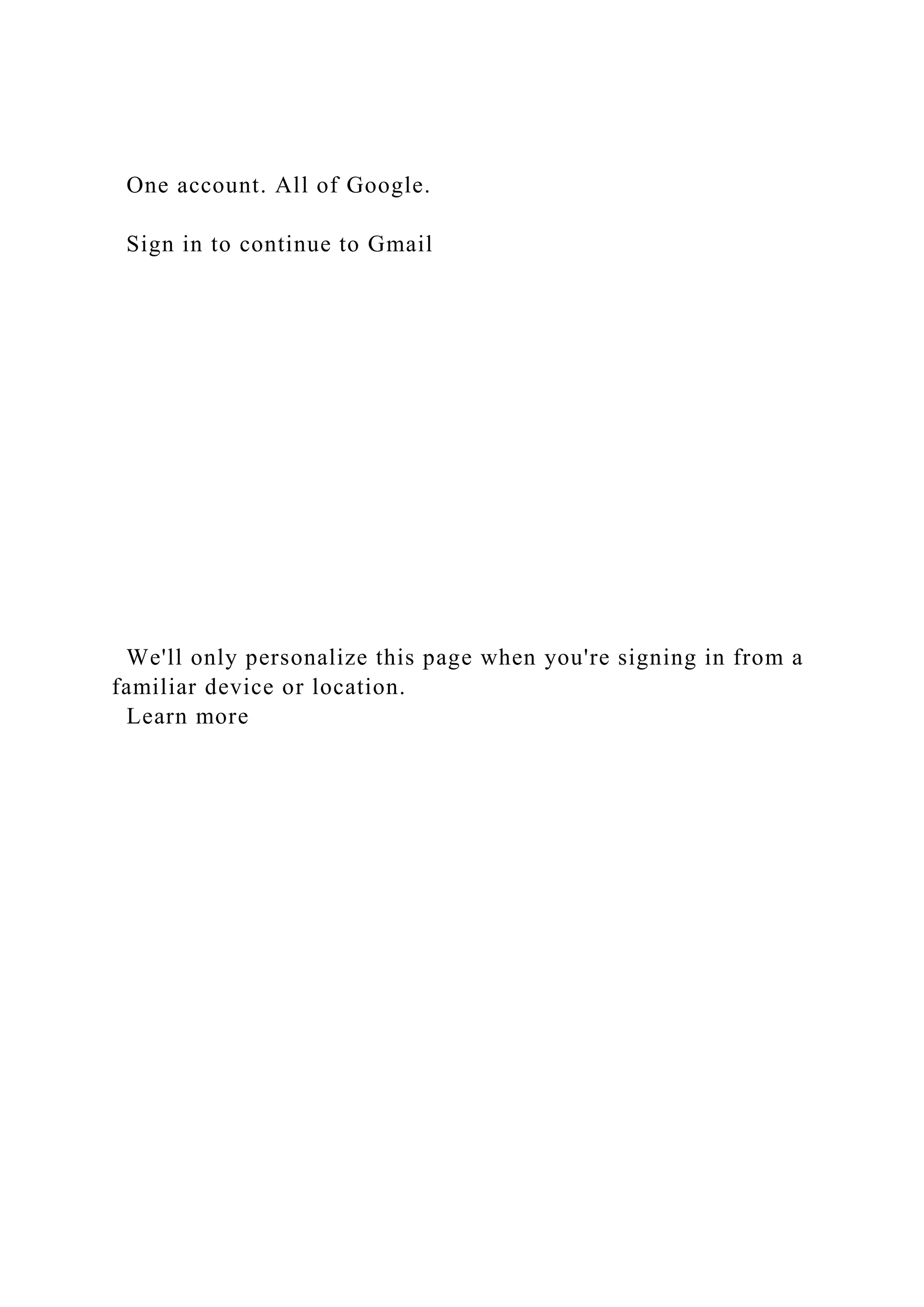 One account. All of Google. Sign in to continue to Gmail .docx