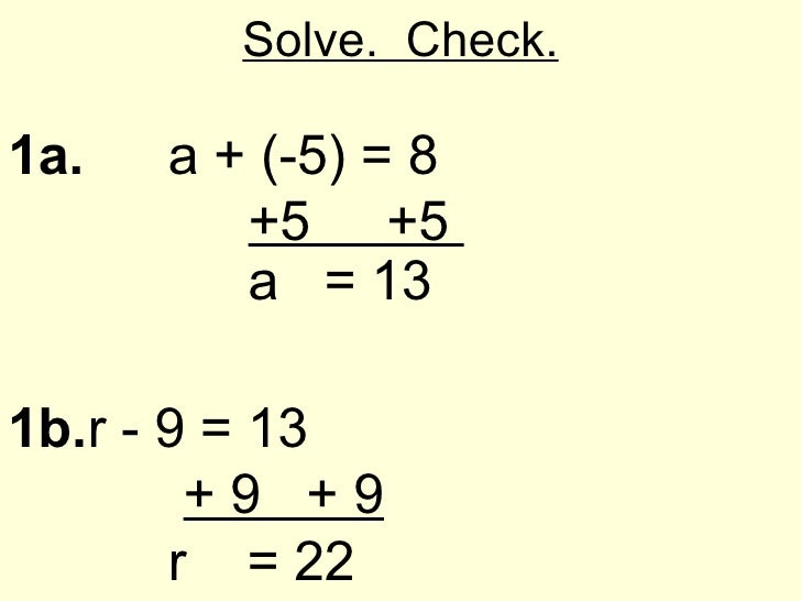 One And Two Step Equations one-and-two-step-equations