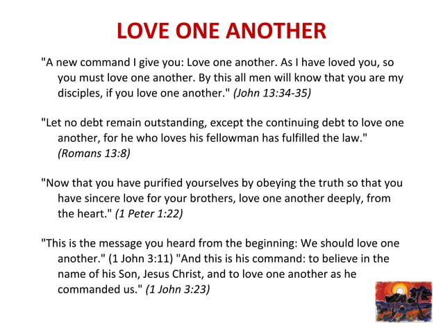 The Biblical One Anothers slides | PPT