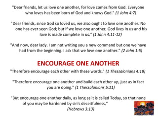 The Biblical One Anothers slides | PPT
