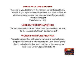The Biblical One Anothers slides | PPT