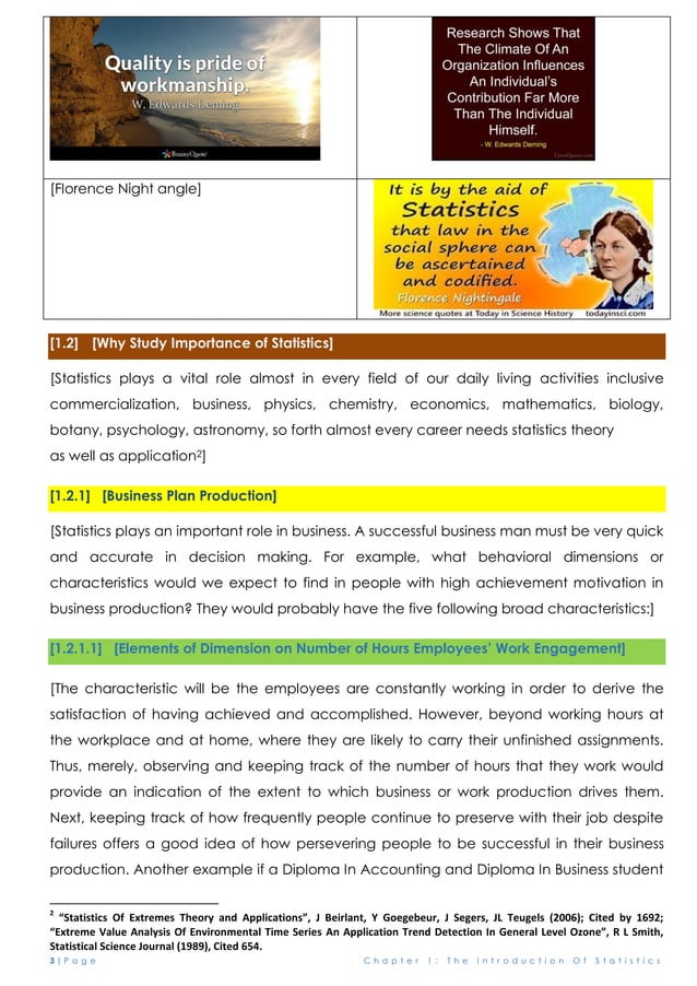 Chapter One Introduction To Business Statistics | PDF