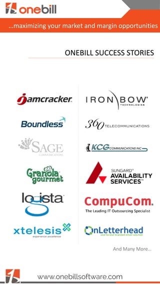 OneBill - Telecom Billing As a Service Solution | PDF