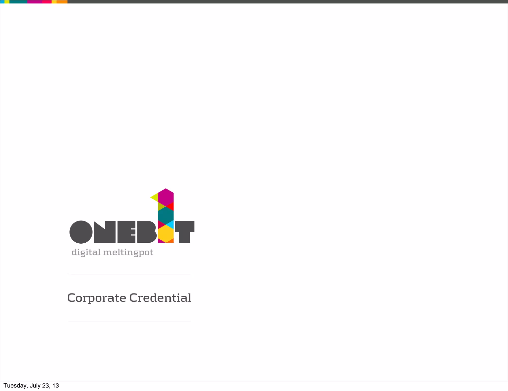 Onebit-Credential-2013 | PDF