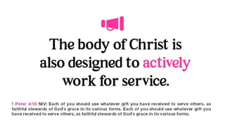 One Body, Many Parts -Corinthians 121231.pptx
