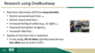 OneBusAway - An open-source platform for Mobility as a Service | PPT