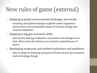 One Cape 2040 The long-term vision and plan for Western Cape Draft 1 | PPTX