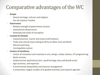 One Cape 2040 The long-term vision and plan for Western Cape Draft 1 | PPTX