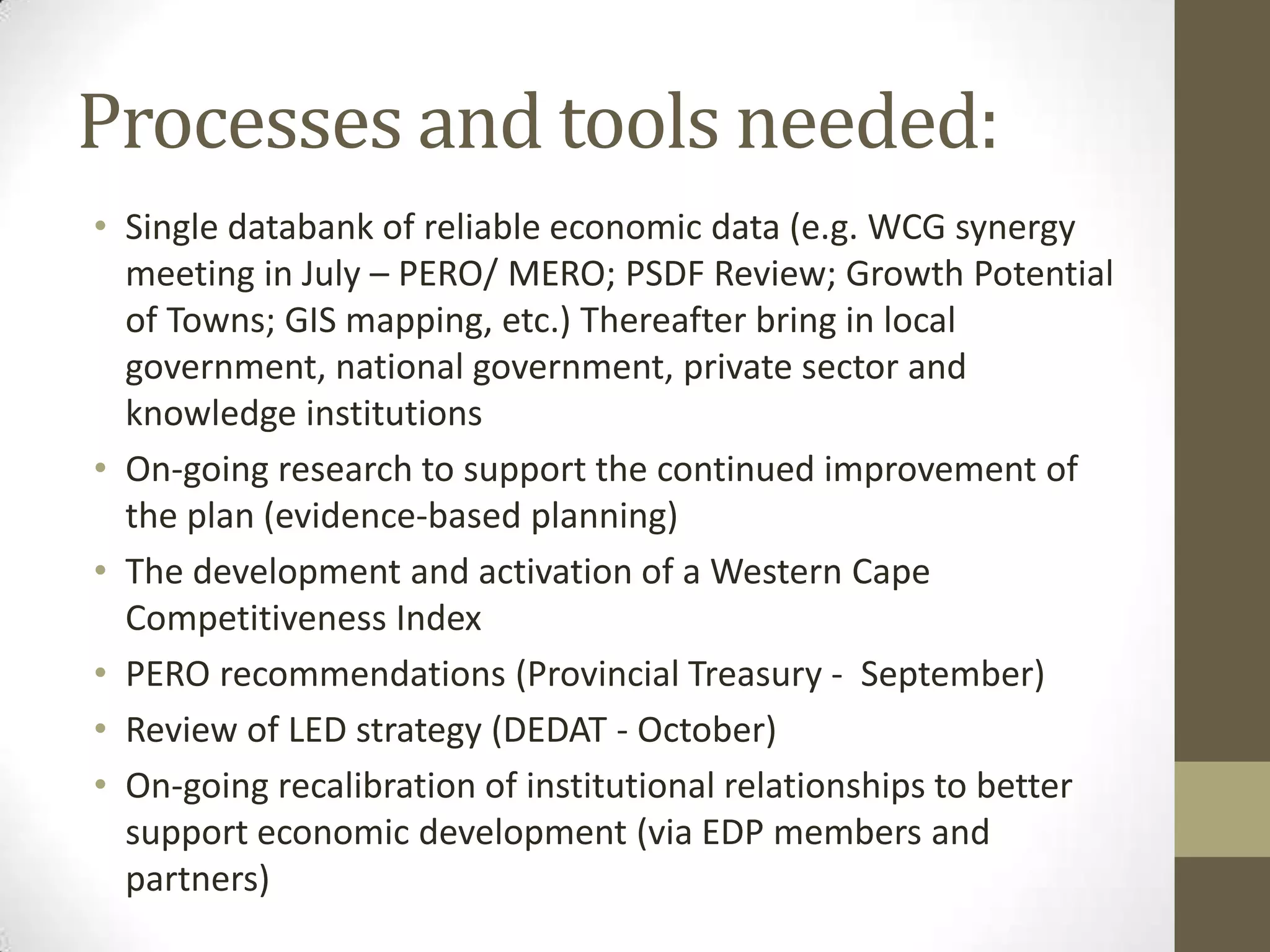 One Cape 2040 Process to finalise the vision | PPTX