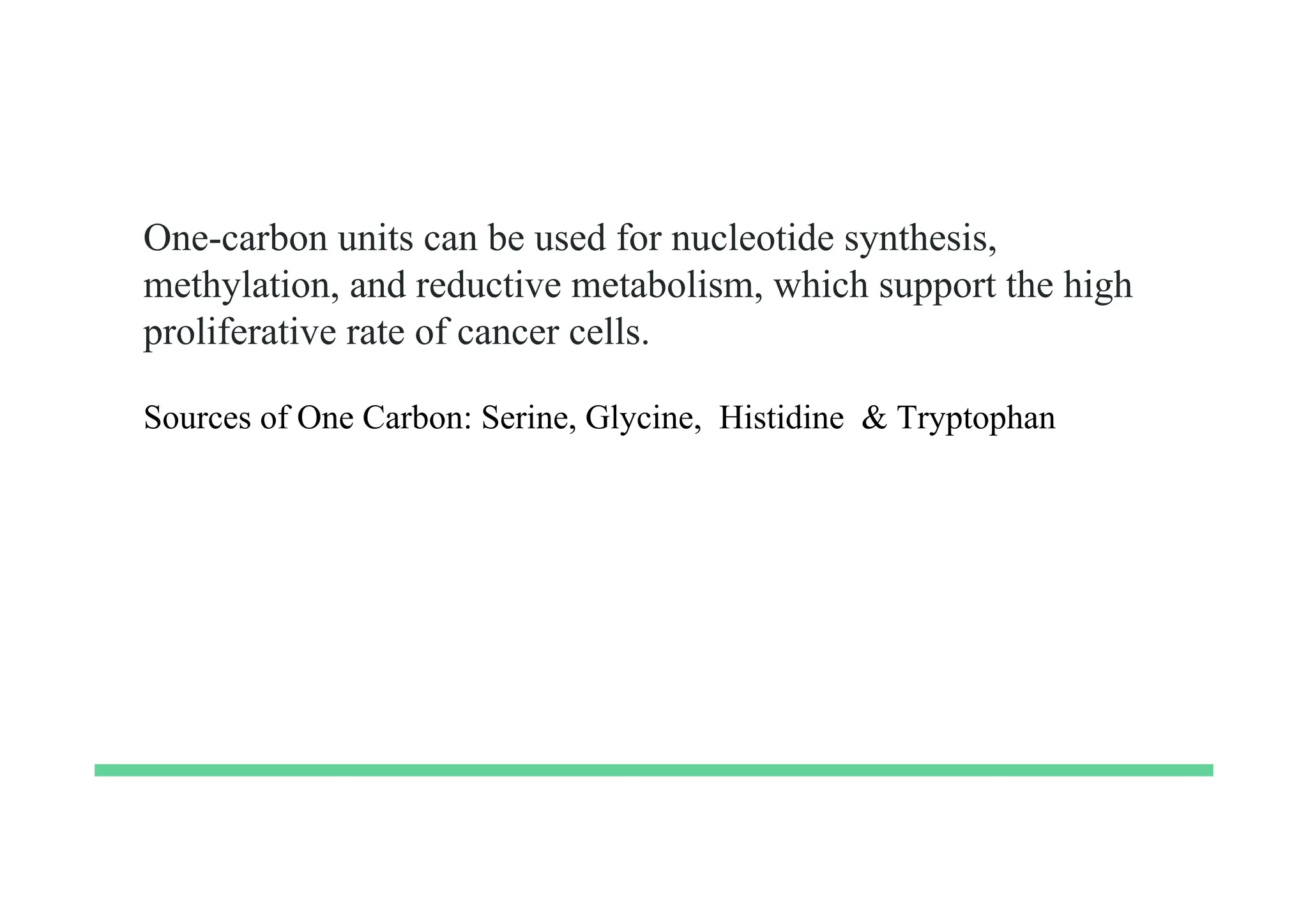 One Carbon Groups in Biochemistry and their role | PDF